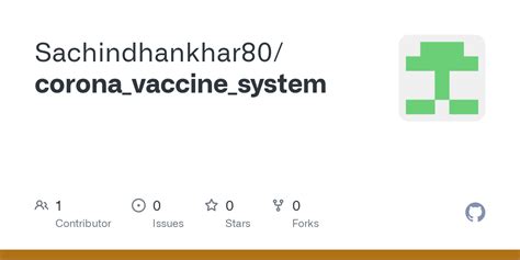 GitHub Sachindhankhar80 Corona Vaccine System