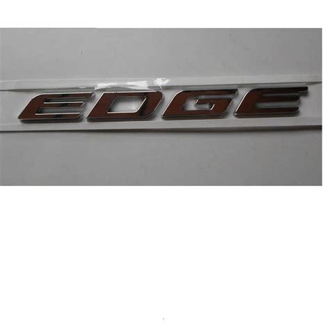 에지 크롬 Abs 자동차 트렁크 후면 번호 문자 배지 엠블럼 데칼 스티커 포드 엣지용badge Emblemrear