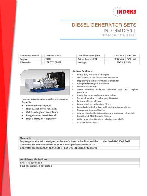 1250 Kva Mtu Engine Diesel Generator Pdf Download Free Pdf Radiator