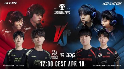 Playoffs LPL JDG vs NIP Top 4 Costream Oficial de JDG en español