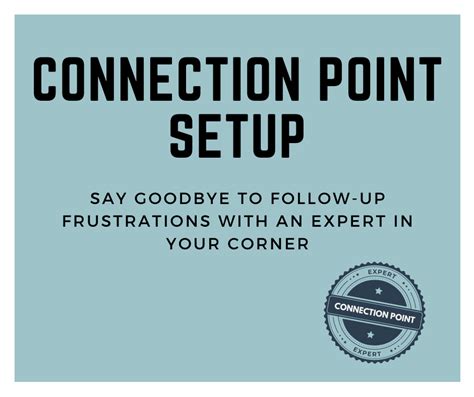 Connection Point Setup Leading Socially