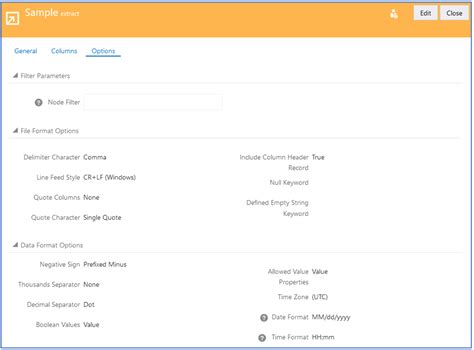 Customizing Extracts From Oracle Enterprise Data Management