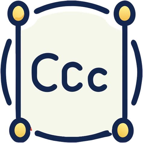 Premium Vector Make A C Programming Icon Icon Broken Line