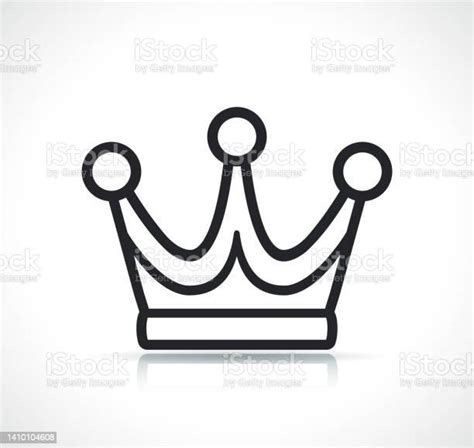 왕관 또는 왕실 선 아이콘 국왕에 대한 스톡 벡터 아트 및 기타 이미지 국왕 날씬한 로고 Istock