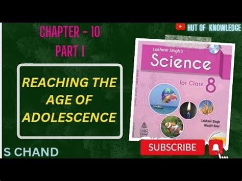 Reaching The Age Of Adolescence Part 1 Chapter 10 S Chand Class