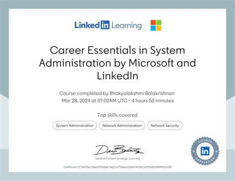 Bhakyalakshmi Balakrishnan On Linkedin Certificate Of Completion