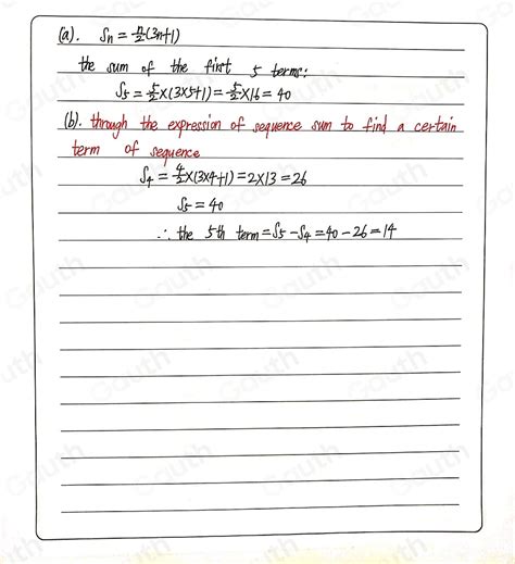 Solved The Sum Of The First N Terms Of An Arithmetics Progression Is Given By S N N 2 3n 1