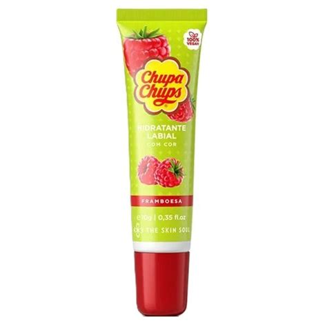 Hidratante Labial Chupa Chups Sabor Framboesa 10g Ultrafarma