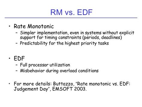 Real Time Scheduling