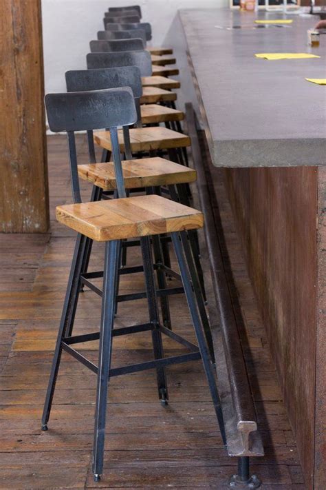 Bar Stools With Backs Counter Height Stools Industrial Bar Stools THE BREW HAUS Rustic Bar