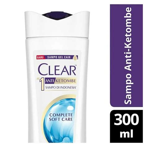Jual Clear Shampoo Anti Dandruff Complete Soft Care 300mL Shopee