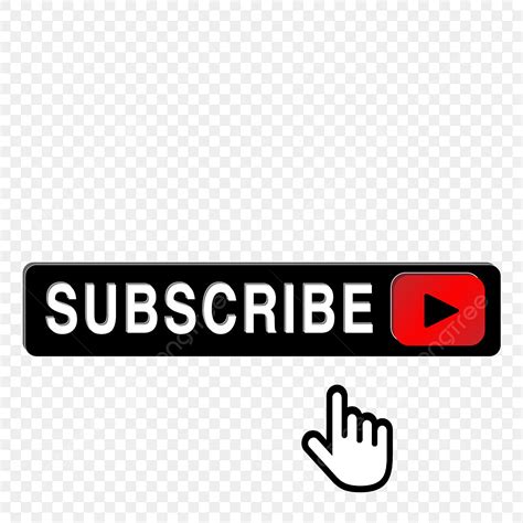 Youtube Subscribe Button Black