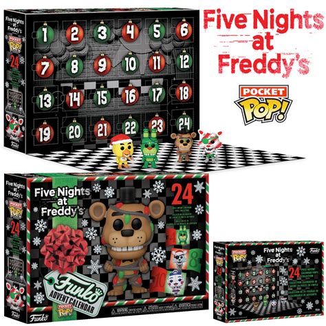 Calendário do Advento Five Nights at Freddys 24 Animatrônicos