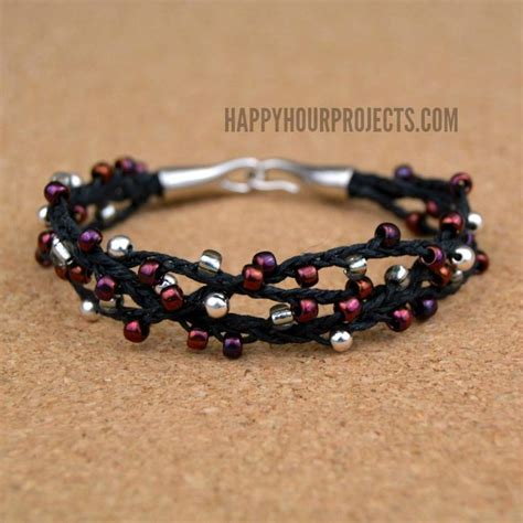 Winterberry Woven Bracelet Happy Hour Projects