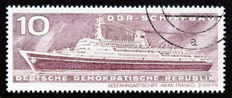 Postage Stamp Germany Democratic Republic Ddr 1971 Sea Passenger Ship