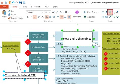 Adding And Editing Text On Pc Conceptdraw Helpdesk