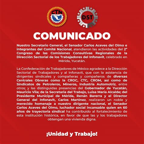 Ctm Nacional On Twitter La Ctmmx Comunica