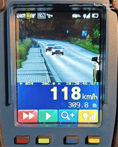 Pirat drogowy złapany w Mikołowie na policyjny radar podczas działań