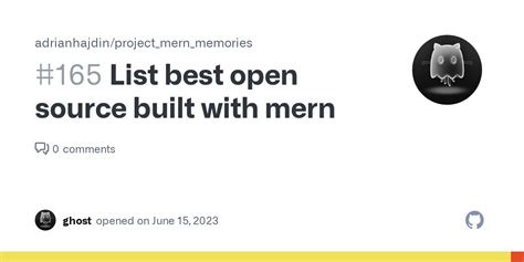 List Best Open Source Built With Mern Issue 165 Adrianhajdin