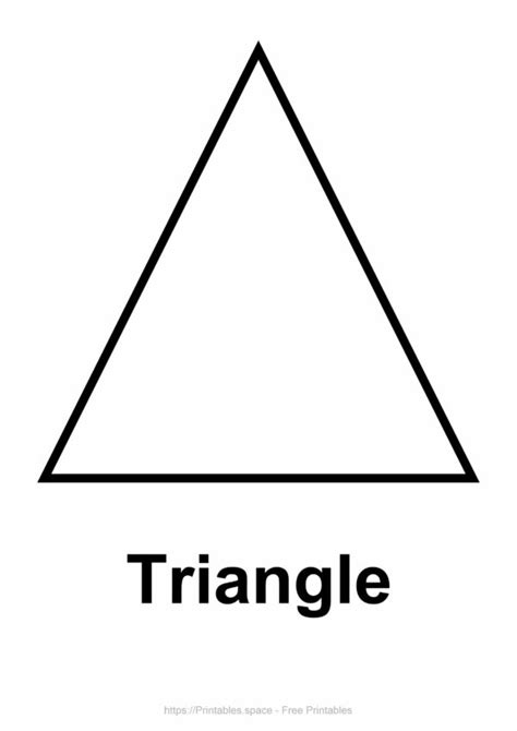 Printable Triangle Shape Free Printables