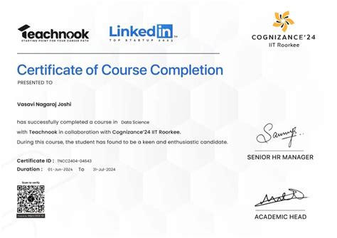 Vasavi Joshi On Linkedin 🌟 I Am Thrilled To Share That I Have
