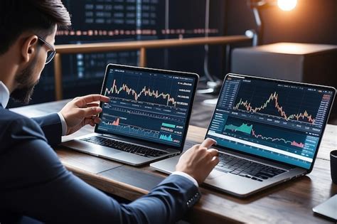 Premium Photo Business Man Trader Investor Analyst Using Mobile Phone App Analytics