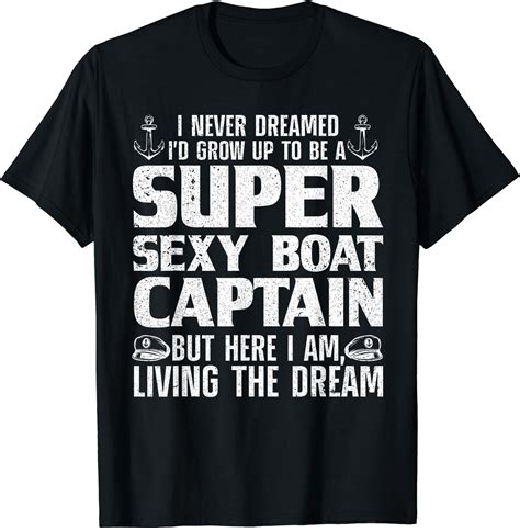 Funny Boat Captain Design For Men Women Boating Boat Captain T Shirt