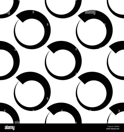 Circles Abstract Repeatable Geometric Pattern Monochrome Background