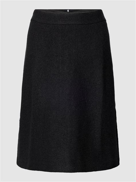 Betty Barclay Knielanger Rock In Unifarbenem Design Black Online Kaufen