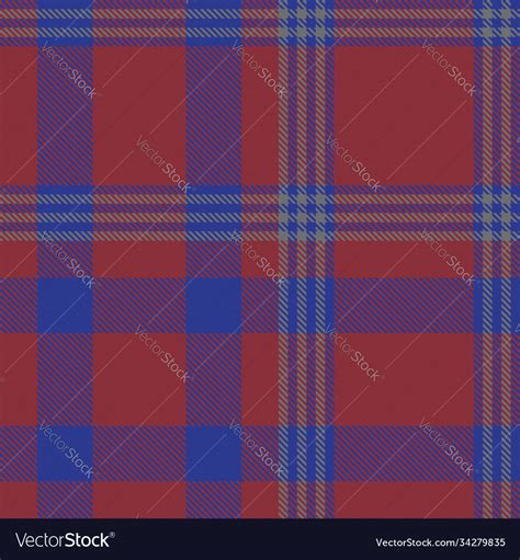 Red Navy Glen Plaid Textured Seamless Pattern Vector Image