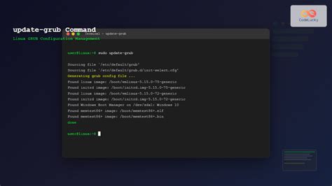 Update Grub Command Linux Complete Guide To Grub Configuration Management Codelucky