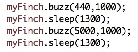 Java Lesson Sound With The Finch Birdbrain Technologies