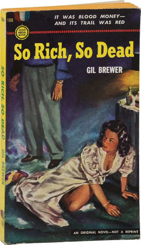 So Rich So Dead Gil Brewer Barye Phillips Cover Art First Edition