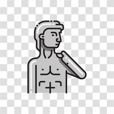 Ilustración De Vector De Estatua De David