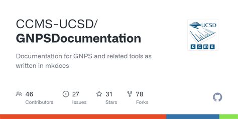 Github Ccms Ucsdgnpsdocumentation Documentation For Gnps And