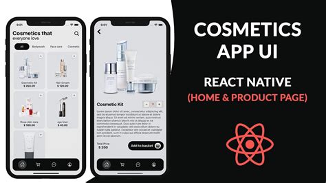 Cosmetics App Ui React Native Speed Code Bottom Navigation Home