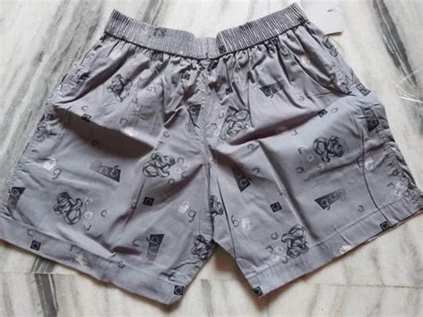 Regular Fit 28 Grey Mens Cotton Printed Shorts At Rs 145piece In