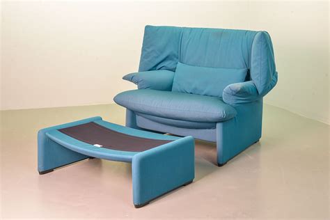 Cassina Lounge Chair And Hocker Portovenere By Vico Magistretti In