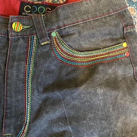 RARE EMBROIDERED COOGI JEANS W40 L34 GOOD Depop