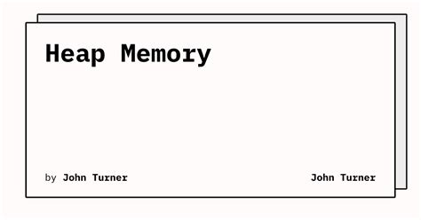 Heap Memory
