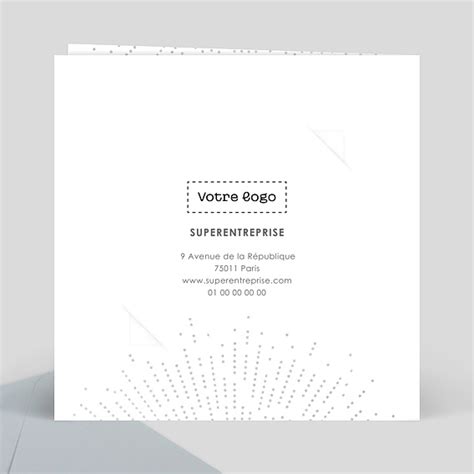 Carte De Voeux Entreprise Explosion Logo Avec Chocolat