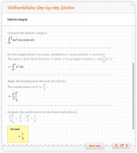 Step By Step Solutions For Definite Integrals In Wolfram Alphawolfram Alpha Blog