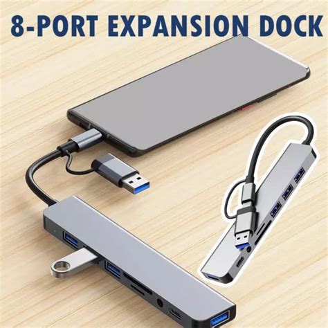 SCHEDA MULTIFUNZIONE DOCK Splitter Espansione Porte TYPE C USB J G EUR PicClick IT