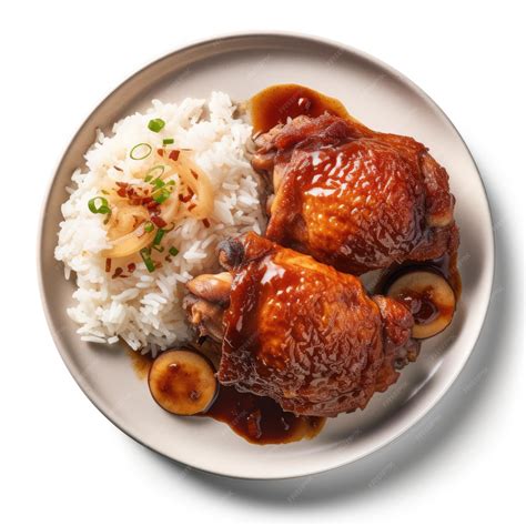 Premium Ai Image Delicious Filipino Adobo Chicken On A Plate For Your