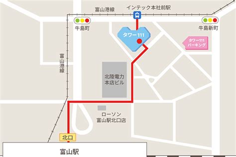 交通アクセス 脳とこころと眠りのサポートクリニック富山