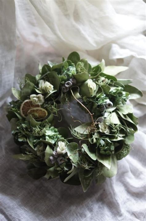 リーフリース Deuxr Dried Botanicals ドライフラワー蜜蝋花リース花材販売