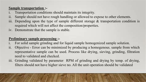 Minimize Error In Sample Pre Treatmentpptx