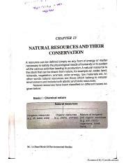 Natural Resource Pdf CHAPTER NATURALRESOURCES AND THEIR CONSERVATION Of Energy Or Matter A