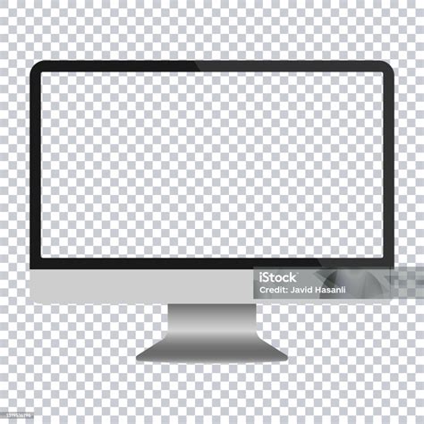 투명 그림자가 있는 흰색 배경에서 격리된 벡터 랩톱입니다 투명한 배경 컴퓨터 모니터에 대한 스톡 벡터 아트 및 기타 이미지 컴퓨터 모니터 투명 배경 컴퓨터 Istock