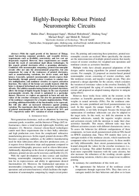 Highly Bespoke Robust Printed Neuromorphic Circuits